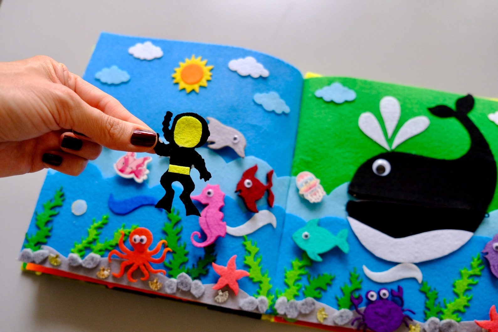 Childrens Quiet Book, Busy Book, Quiet Book, Educational Toy , Motor ...