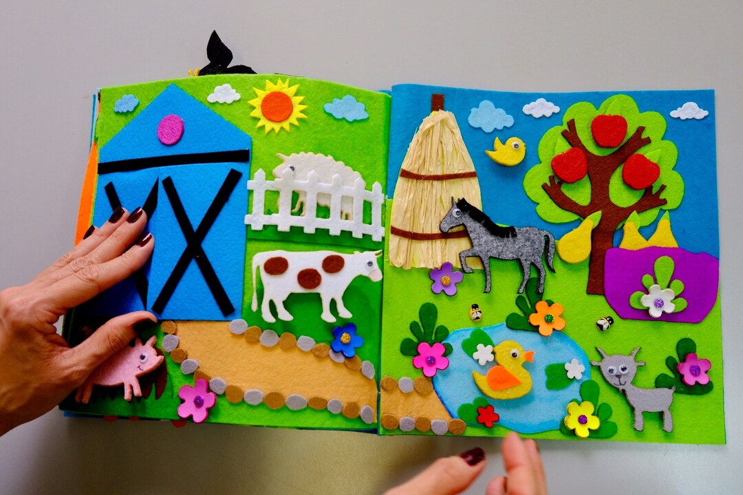 Childrens Quiet Book, Busy Book, Quiet Book, Educational Toy , Motor ...