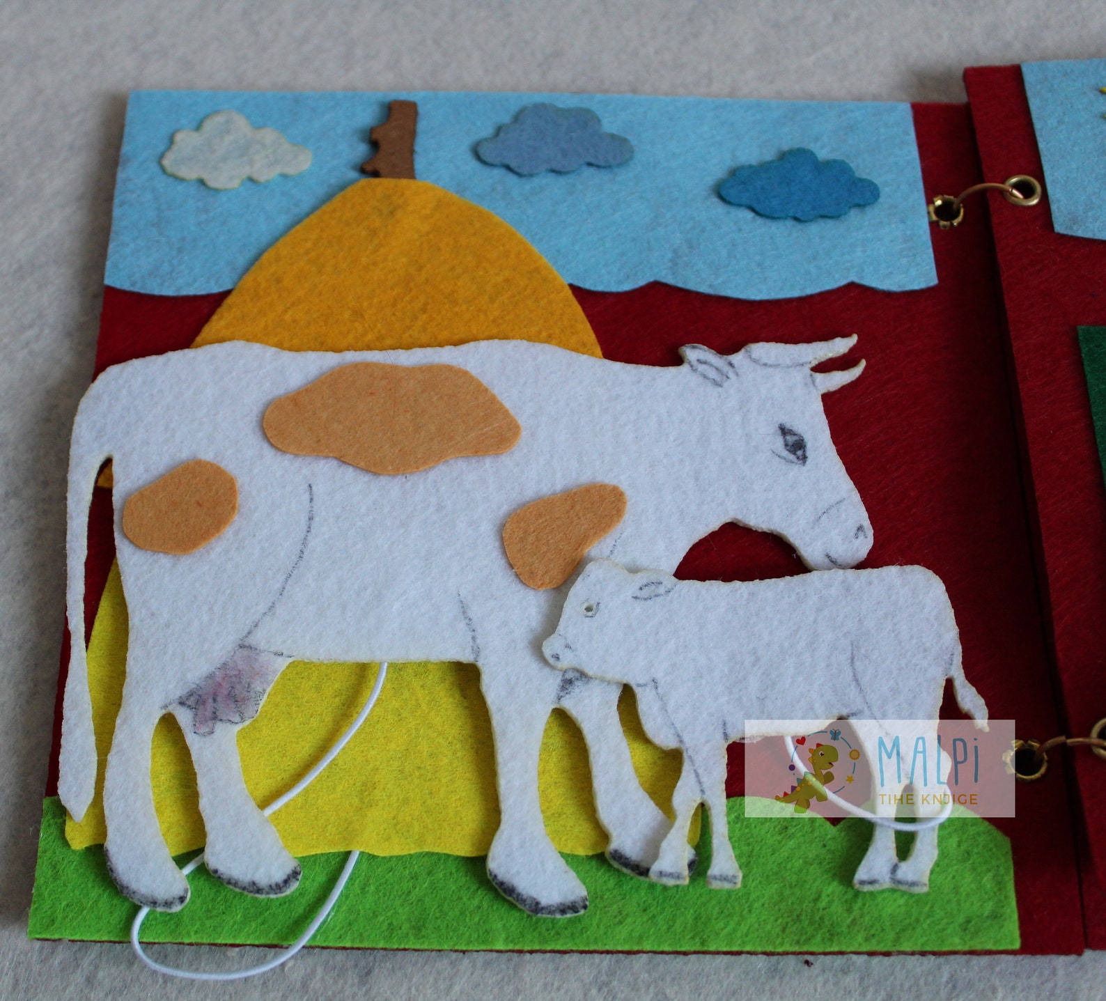 Book With Domestic Animals - Etsy