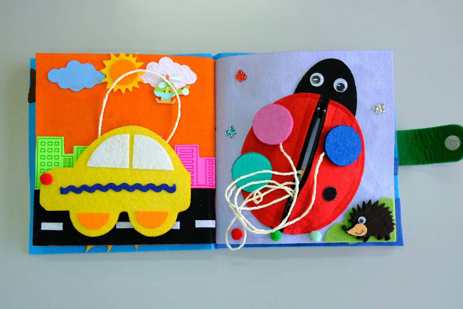Baby Felt Quiet Book Felt Toy Baby Book Travel Toy Soft Book Quiet Book ...
