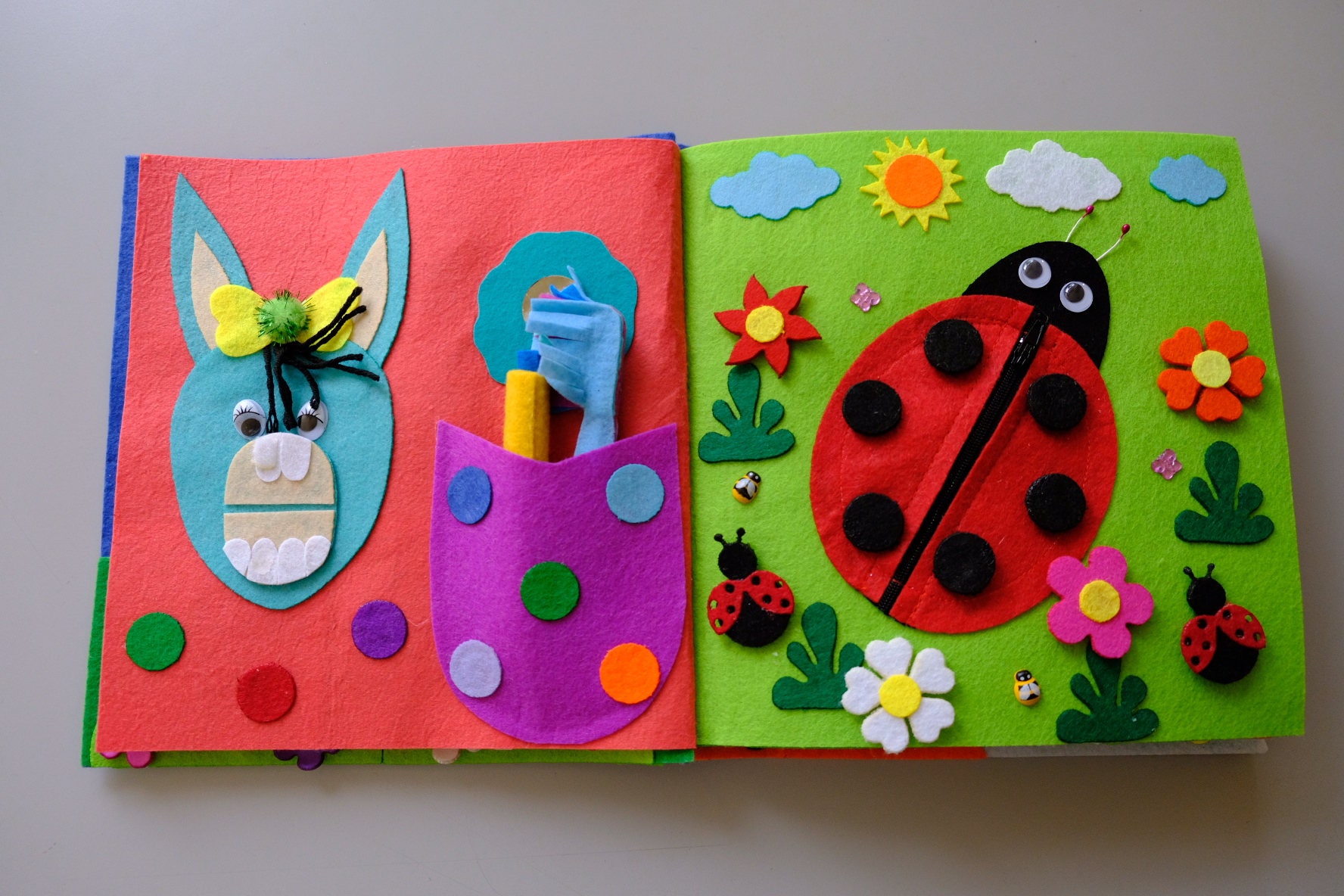 Quiet Book for Girls Felt Book Toddlers Book Felt Toy Gift for Children ...