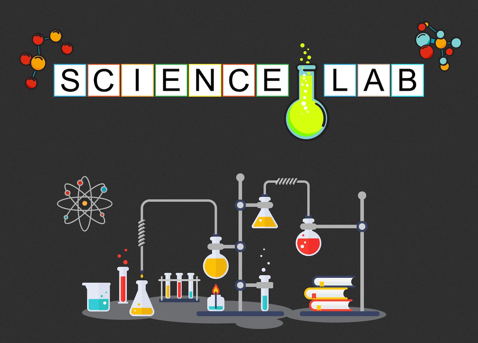 7x5ft Printed Science theme party backdrop / Banner / Science | Etsy