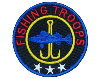 Fishing patch | Etsy