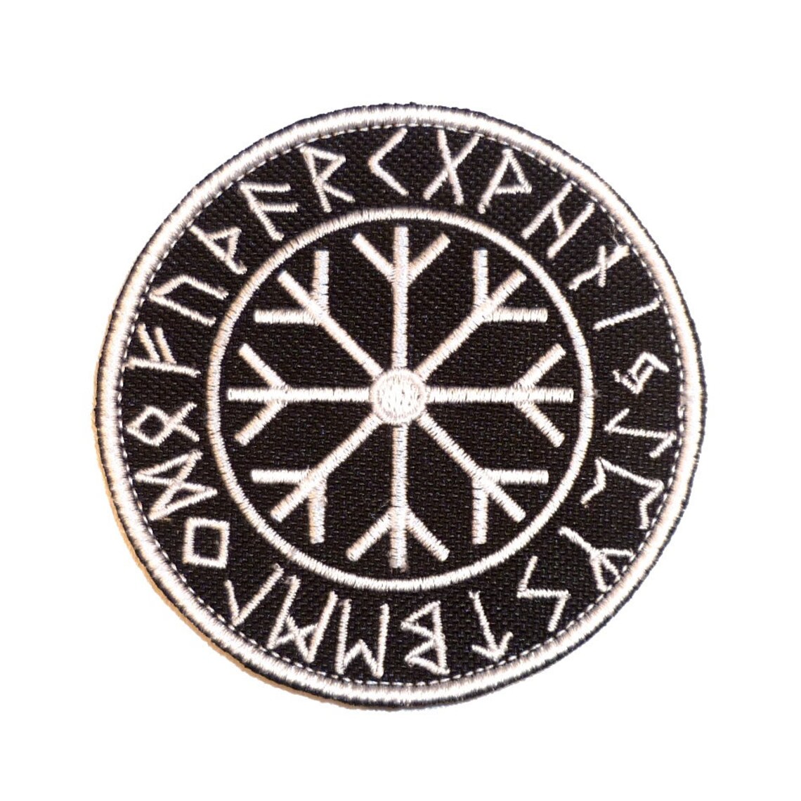 Embroidered PATCH runic Circle With Hook and Loop - Etsy