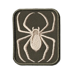 Embroidered PATCH "spider" With Hook and Loop Fasteners, Iron on or Sew ...
