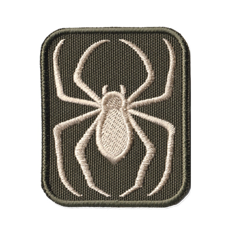 Embroidered PATCH spider With Hook and Loop - Etsy