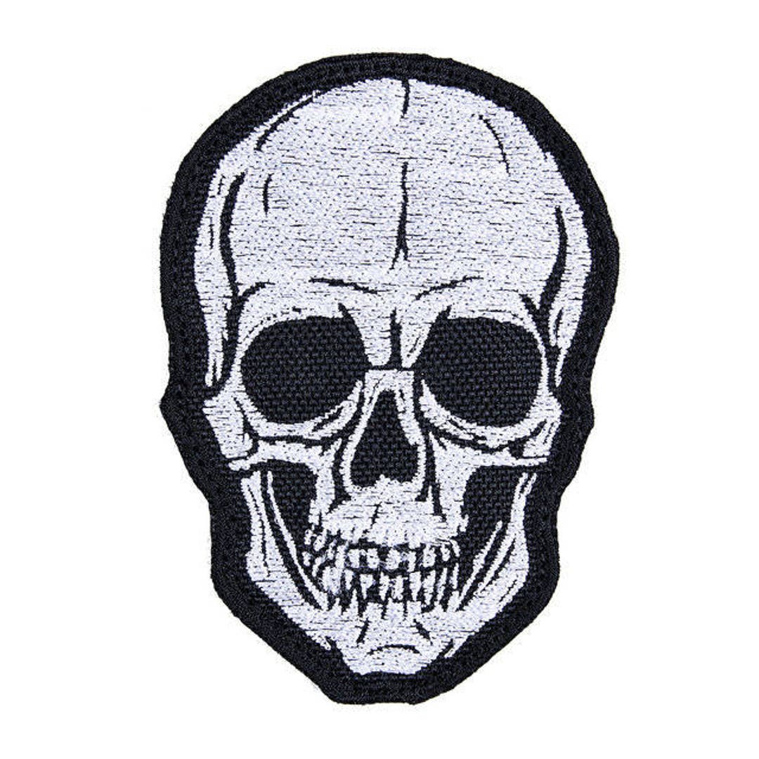 Embroidered PATCH "skull" - Etsy