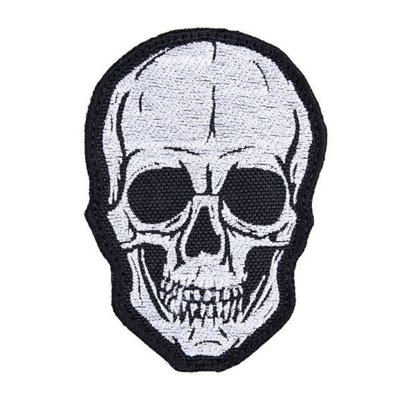 Embroidered PATCH skull - Etsy