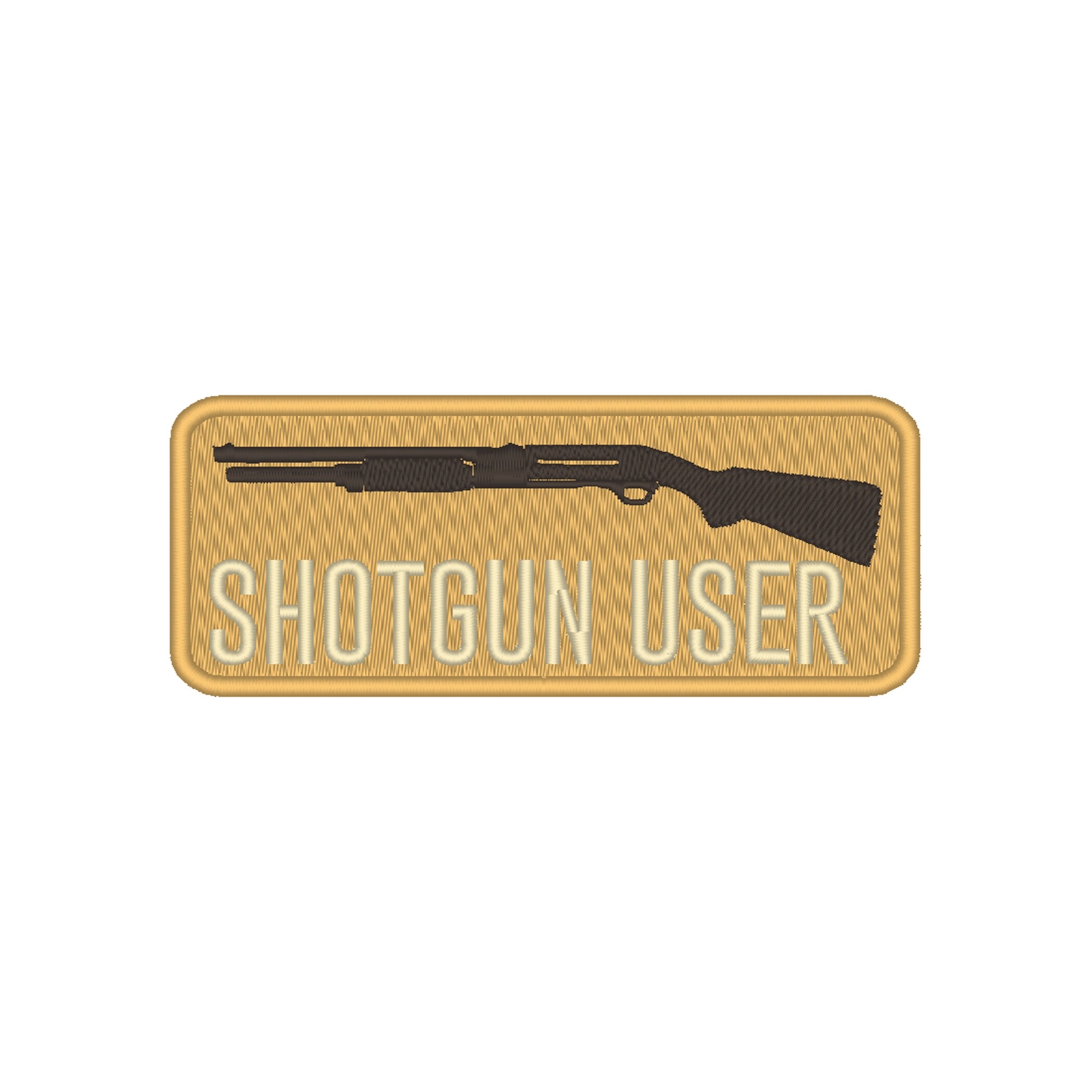 Embroidered Patch shotgun User With Hook and Loop - Etsy