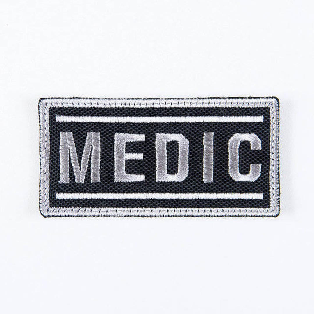 Embroidered PATCH "medic" - Etsy