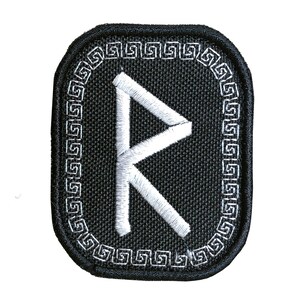 Embroidered PATCH "runic Alphabet" With Hook and Loop Fasteners or Sew ...