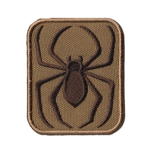 Embroidered PATCH "spider" With Hook and Loop Fasteners, Iron on or Sew ...