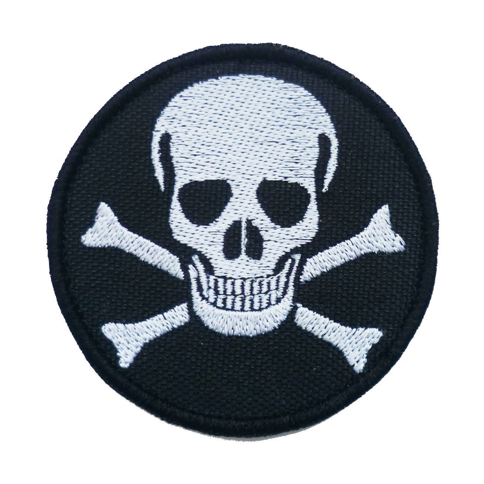 Embroidered PATCH Jolly Roger Pirate Skull | Etsy