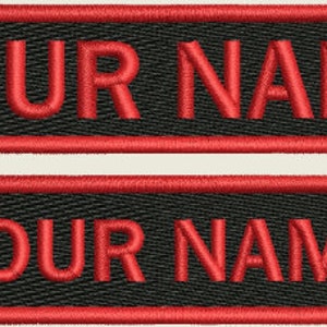 Custom Embroidered Name Tag Patch: Iron on or Hook & Loop, Sew On - Etsy