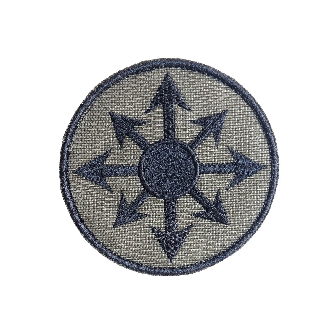 Embroidered Patch "star of Chaos" With Hook and Loop Fasteners or Sew ...