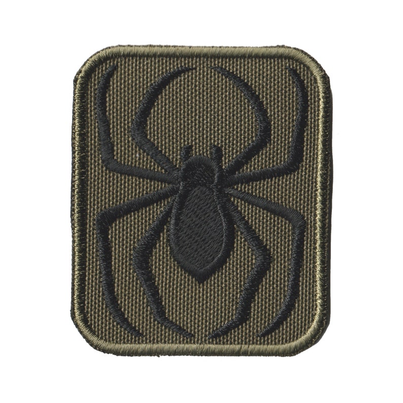 Embroidered PATCH spider With Hook and Loop - Etsy