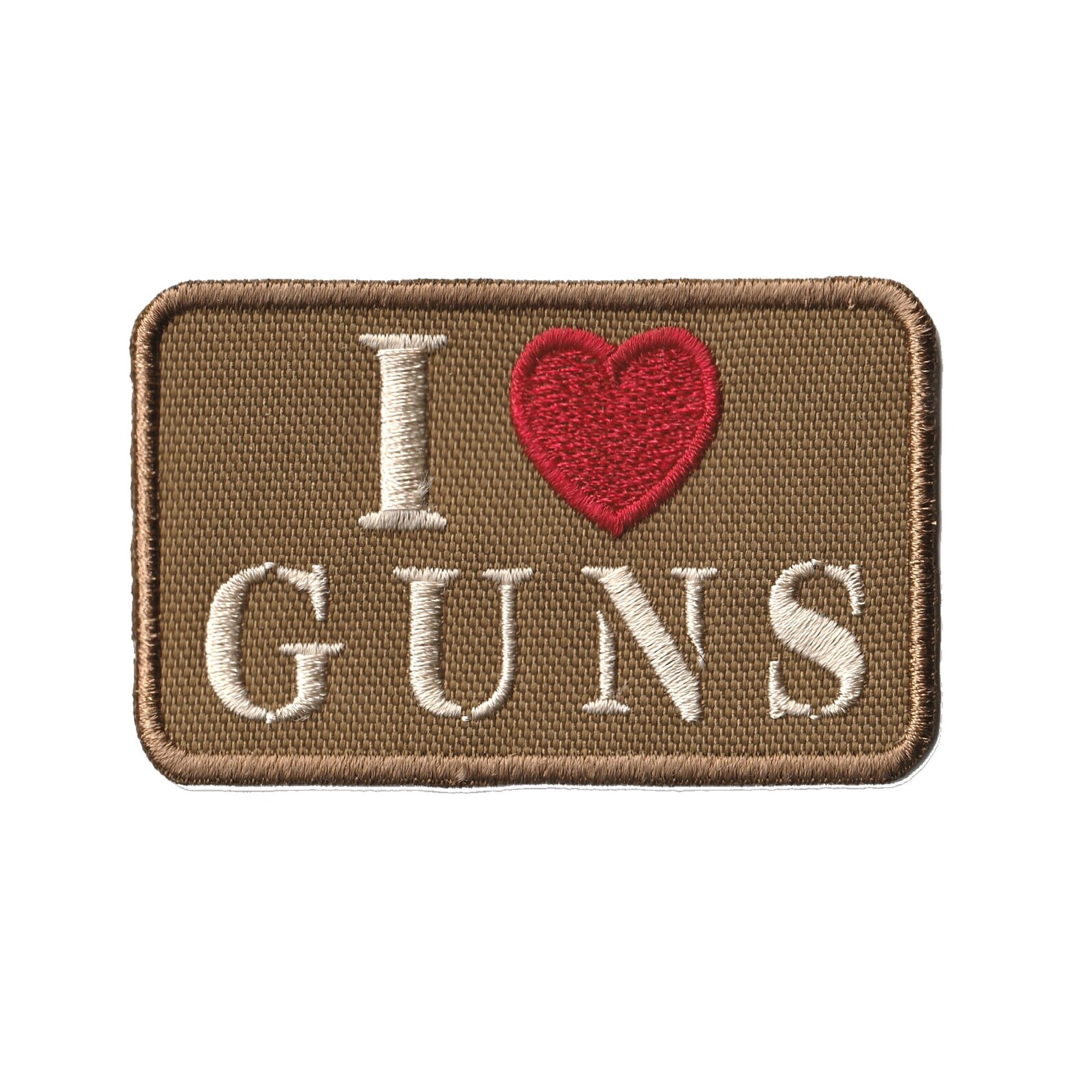 Morale Patch Embroidered i Love Guns - Etsy