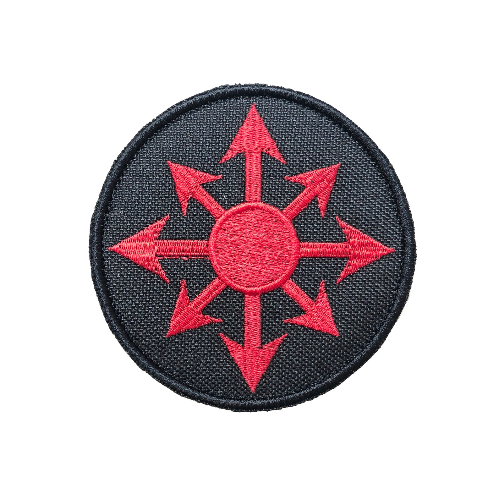 Embroidered Patch "star of Chaos" With Hook and Loop Fasteners or Sew ...