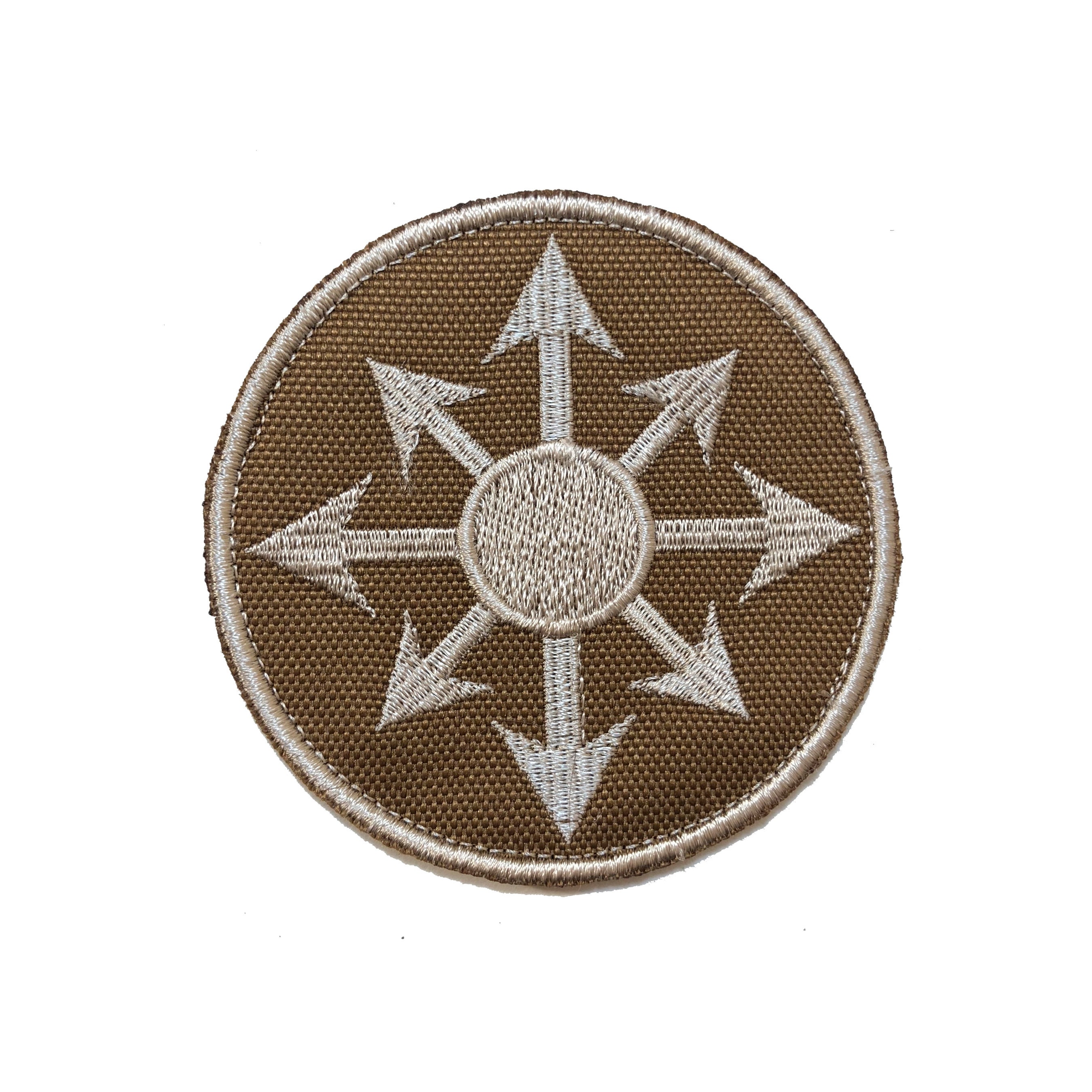 Embroidered Patch "star of Chaos" With Hook and Loop Fasteners or Sew ...