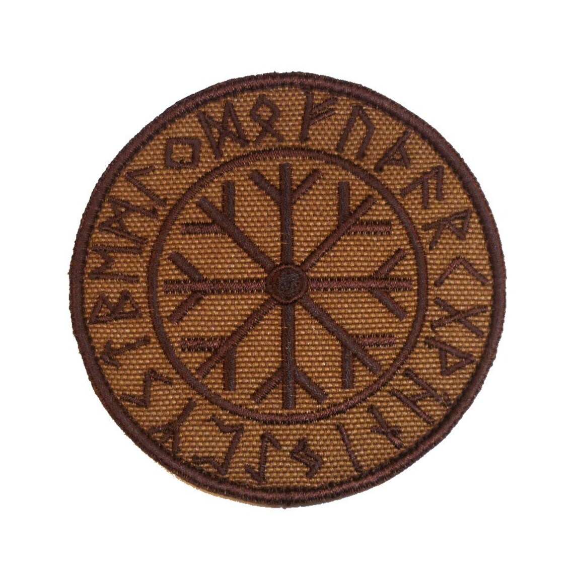 Embroidered PATCH runic Circle With Hook and Loop - Etsy