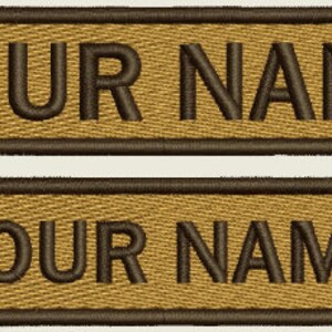 Custom Embroidered Name Tag Patch: Iron on or Hook & Loop, Sew On - Etsy