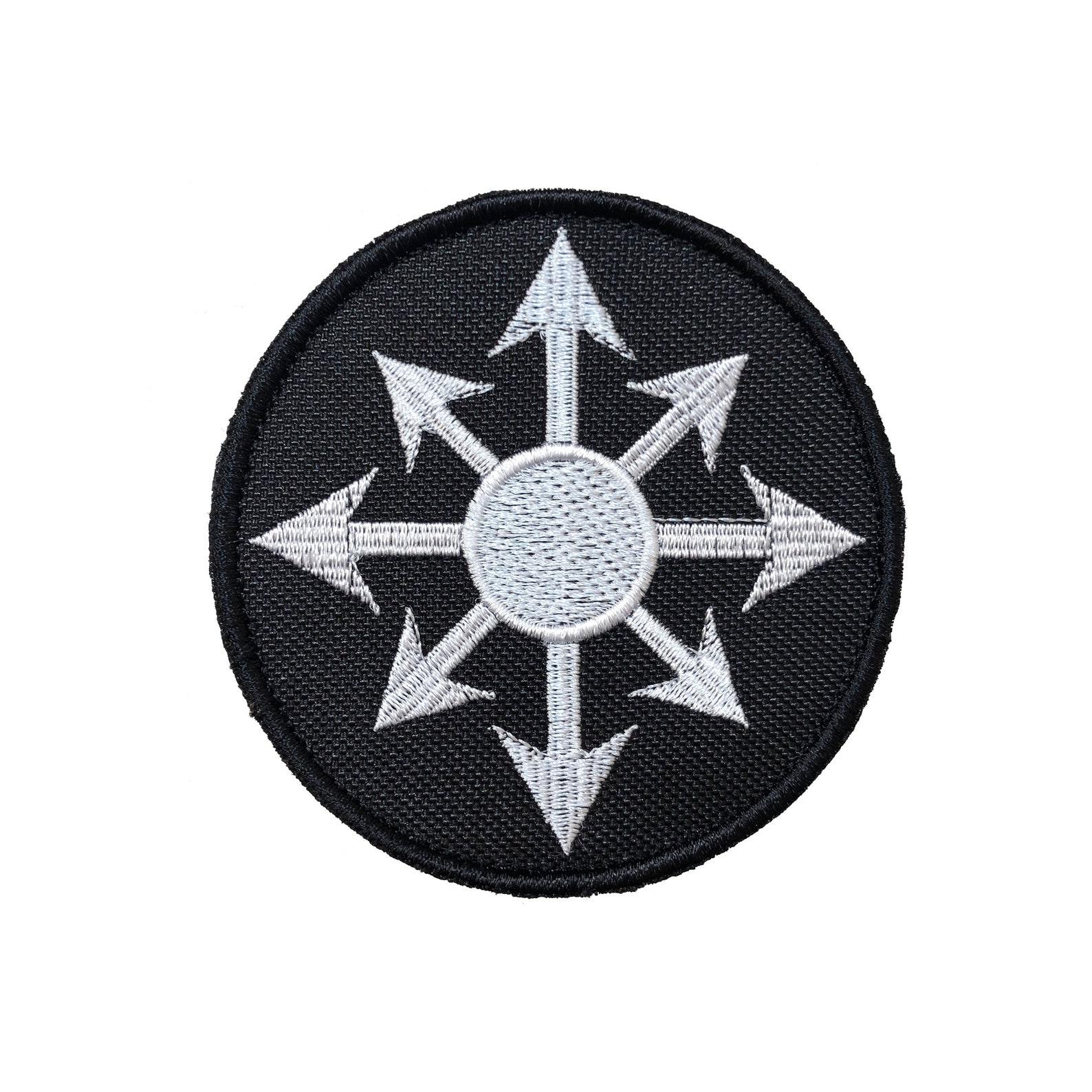 Embroidered Patch "star of Chaos" With Hook and Loop Fasteners or Sew ...