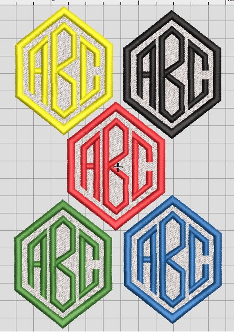 Custom Embroidered Name Initial Monogram Patch with hook and | Etsy