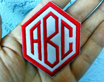 Embroidered Initial Patch - Etsy