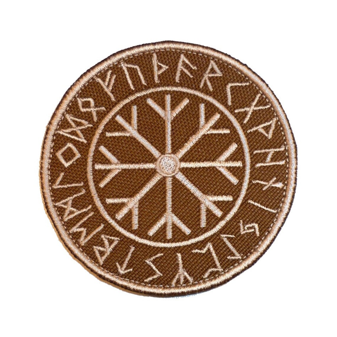 Embroidered PATCH runic Circle With Hook and Loop - Etsy