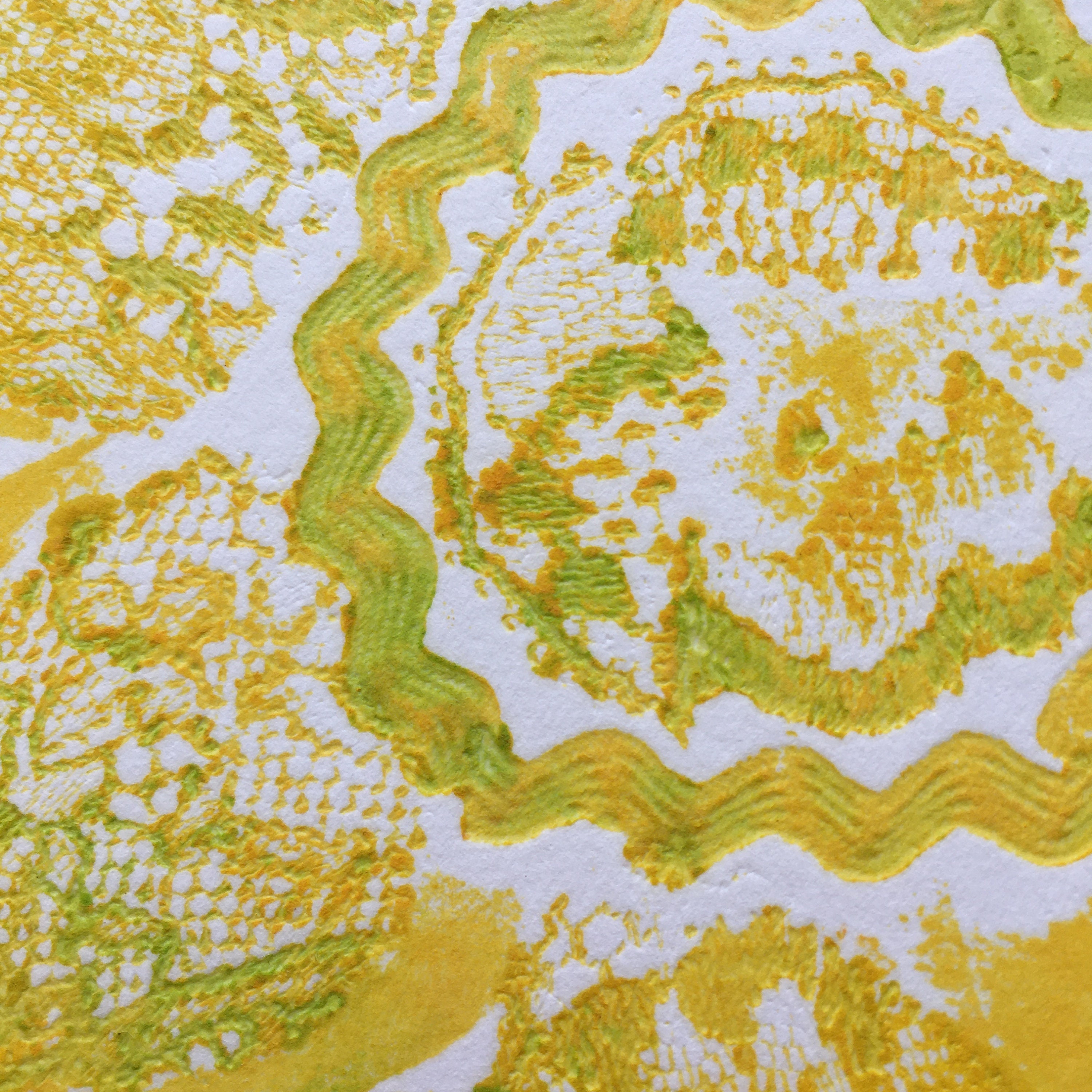 Daffodil Print Original Collagraph Flower Print Abstract - Etsy Hong Kong