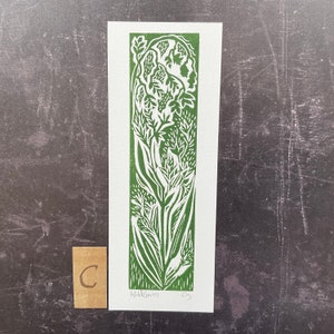Wild Grasses Mini Print, Wild Grasses Linocut Print, Wild Grasses ...