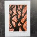 Autumn Tree Linocut Print, Tree Linocut Print, Fall Leaf Print ...