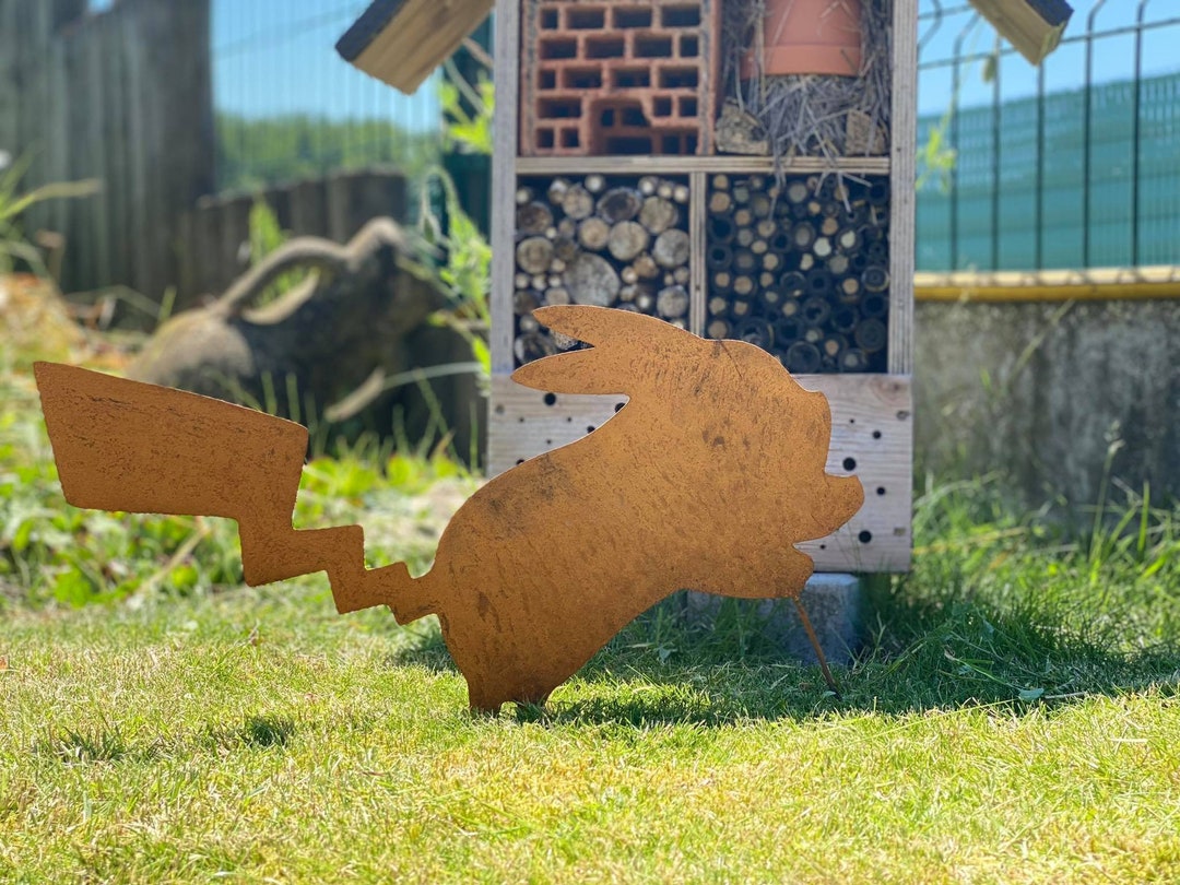 Pikachu in Rusty Steel, Rusty Pokemon, Exterior Decorations in Steel ...