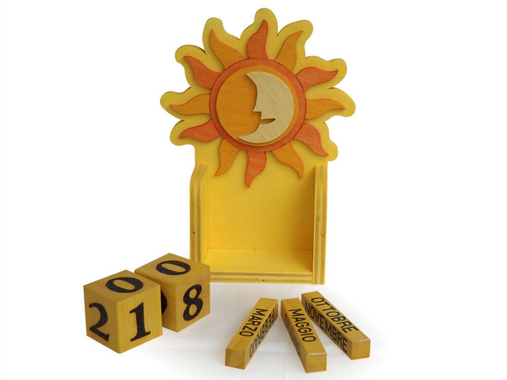 Wooden Sun&moon Calendar - Etsy