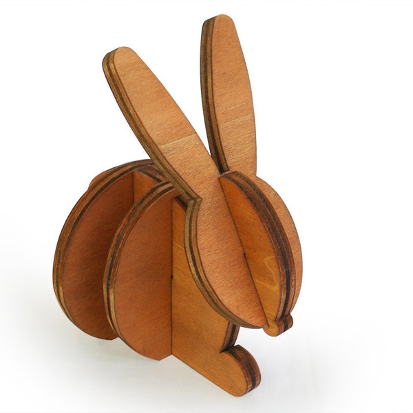 Wooden Jointed Rabbit - Etsy
