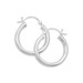 925 Sterling Silver 3mm X 20mm Hoop Earrings With Click - Sold in Pairs ...