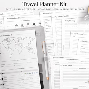 Travel Planner Kit Vacation Planner Holidays Trip Planner - Etsy