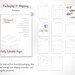 Business Planner Packaging & Shipping, Editable Planner Pages ...
