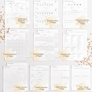 Travel Planner Kit Vacation Planner Holidays Trip Planner Etsy