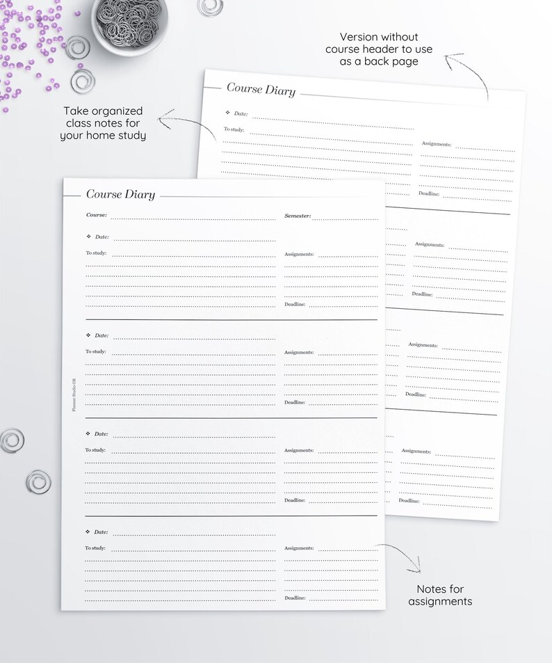 School Starter Kit Student Planner Weekly Schedule Grade - Etsy