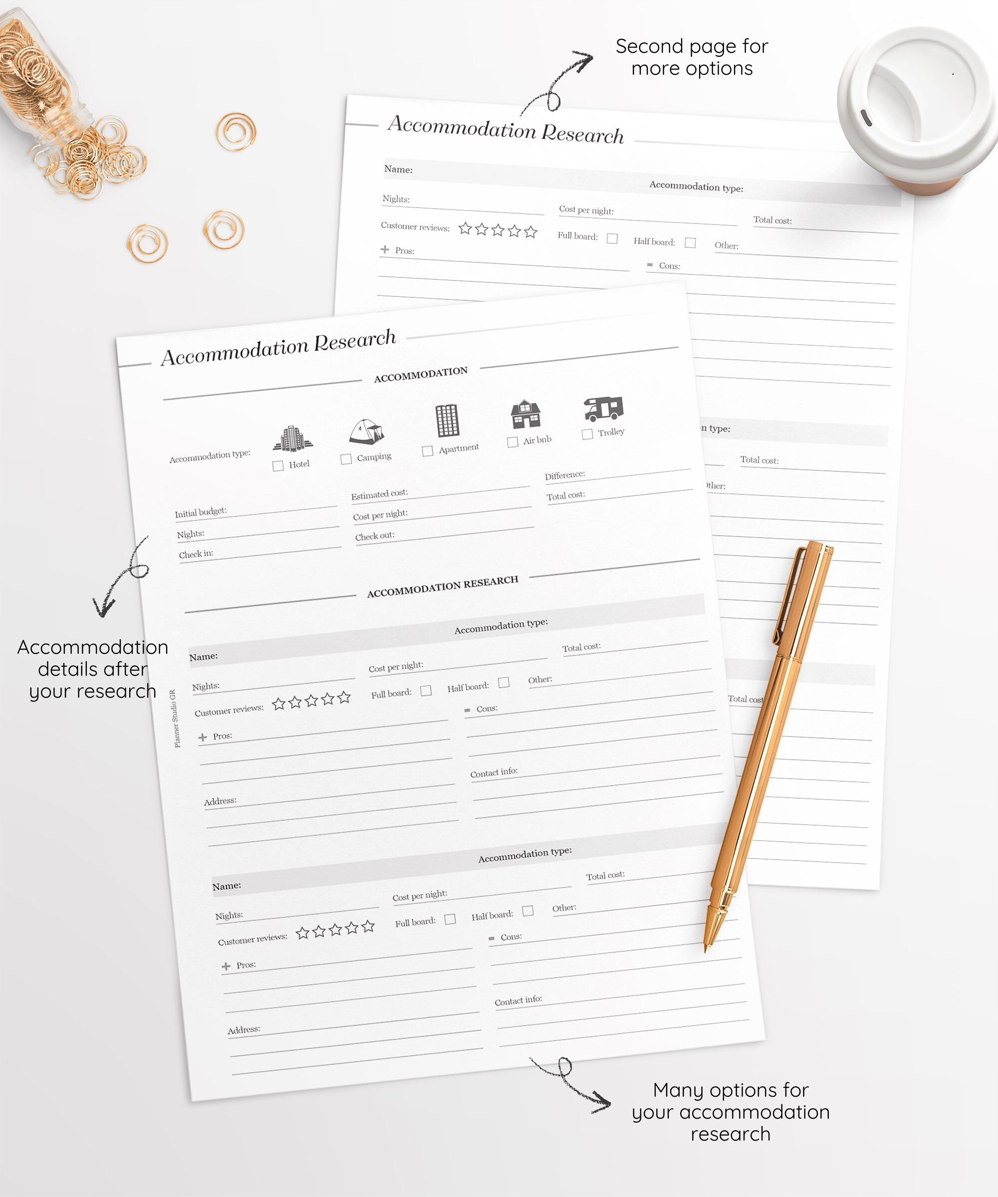 Travel Planner Kit Vacation Planner Holidays Trip Planner - Etsy