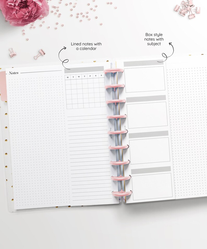 Half Page Notes Kit, Lined Notes, Dot Grid Notes, Square Grid Notes ...