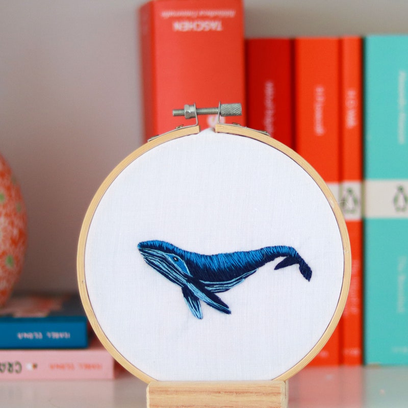 Whale Embroidery - Etsy