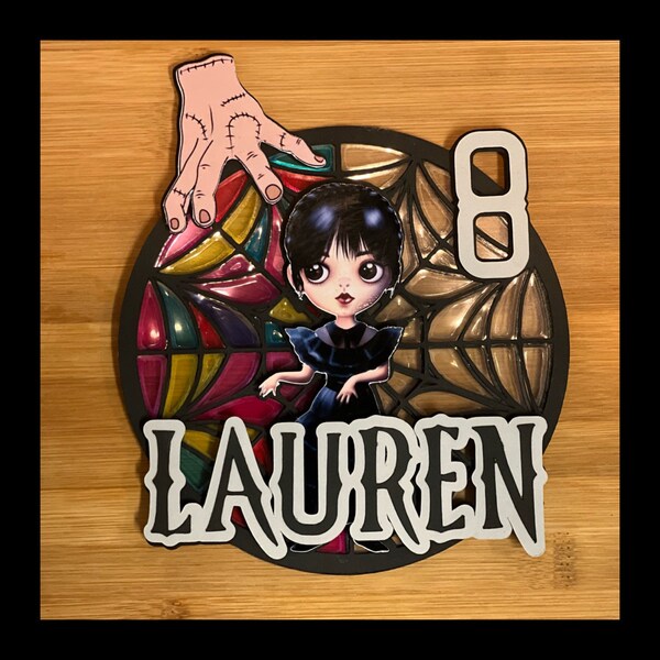 Wednesday Cake Topper - Etsy