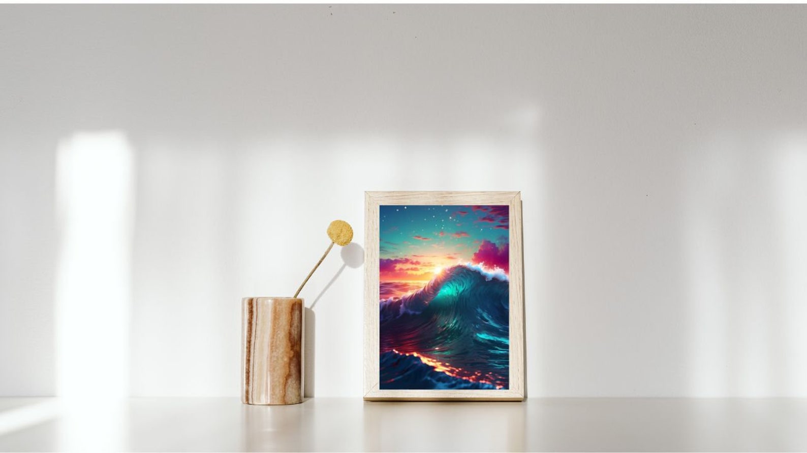 Print Sea and Wave. Wall Poster Design Decor Element. Wave - Etsy