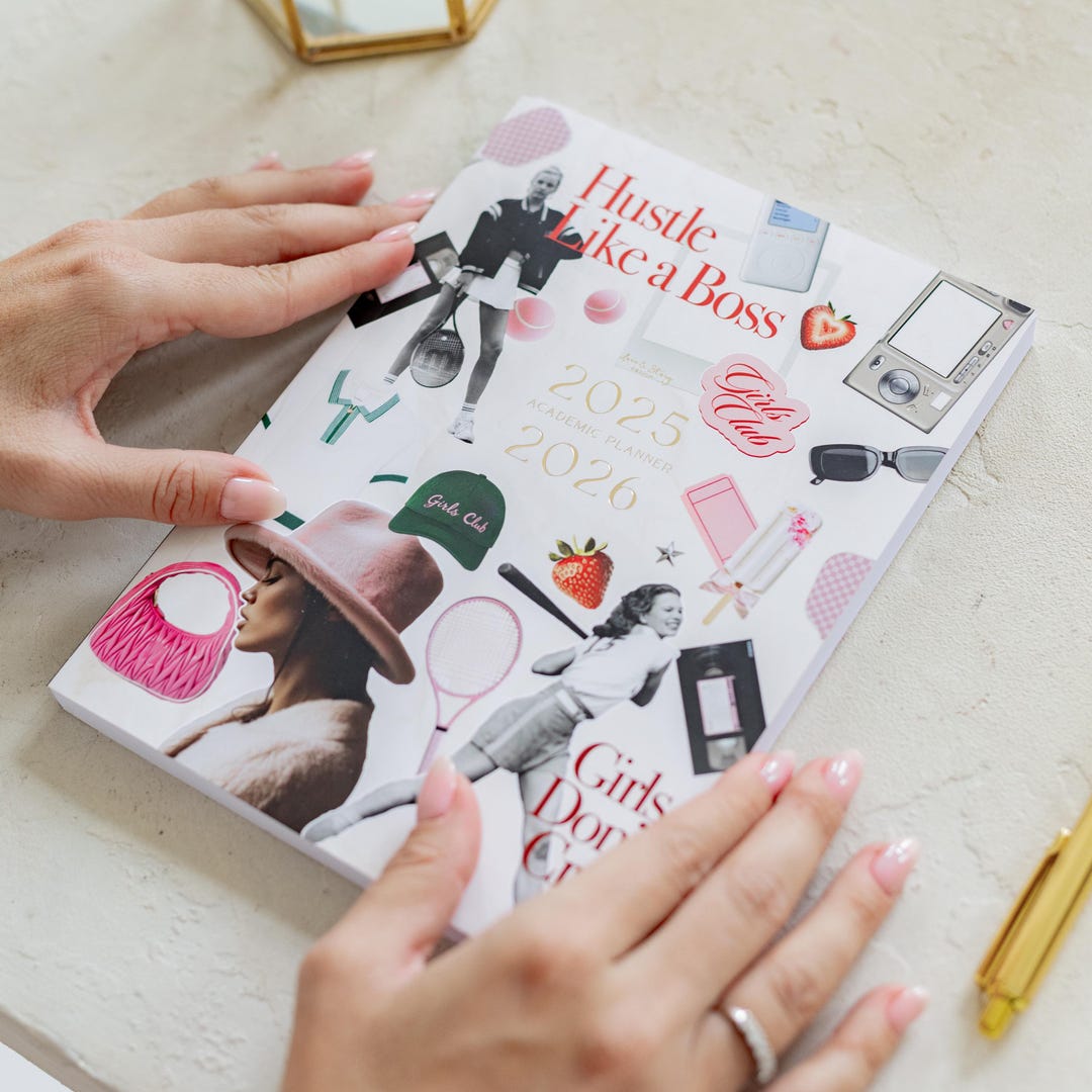 Girly Academic Planner 2025-2026 : agenda hebdomadaire mensuel A5 ...