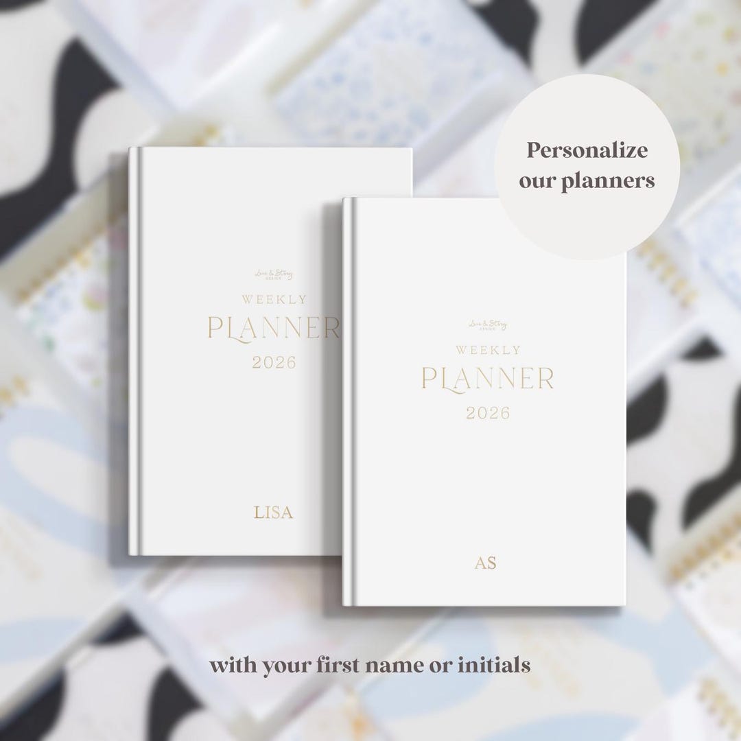 Planner Personalization With Name - Etsy