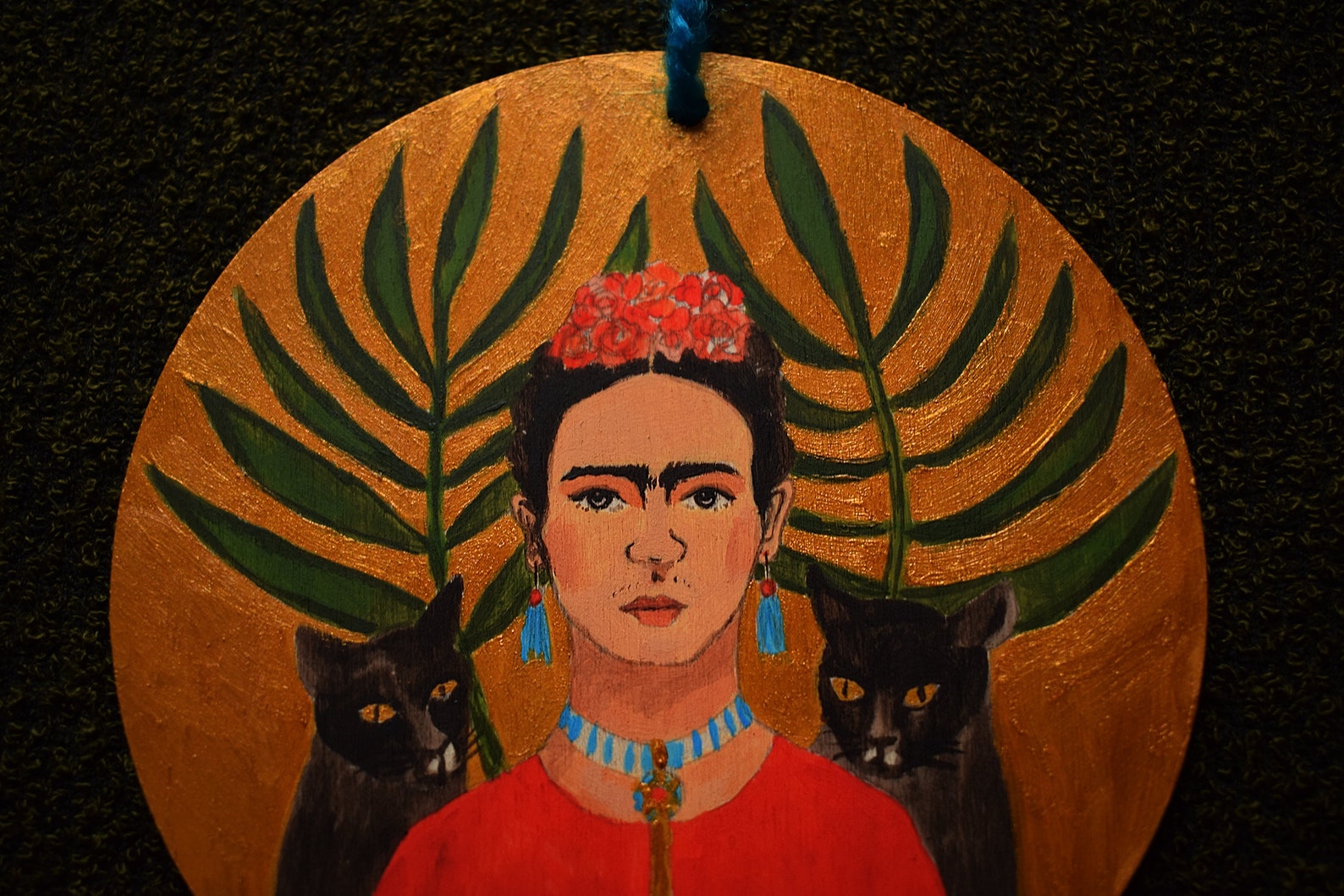Frida Kahlo With Cats Original Illustration - Etsy