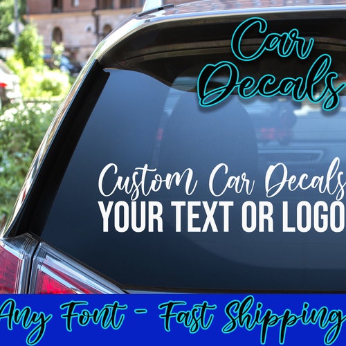 Car Name Decal Custom Car Vinyl Decal Custom Car Name - Etsy