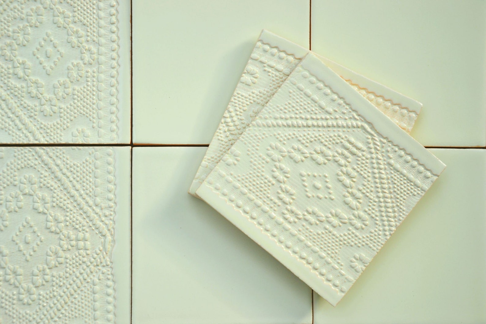 TILES - EMBROIDERED - Etsy